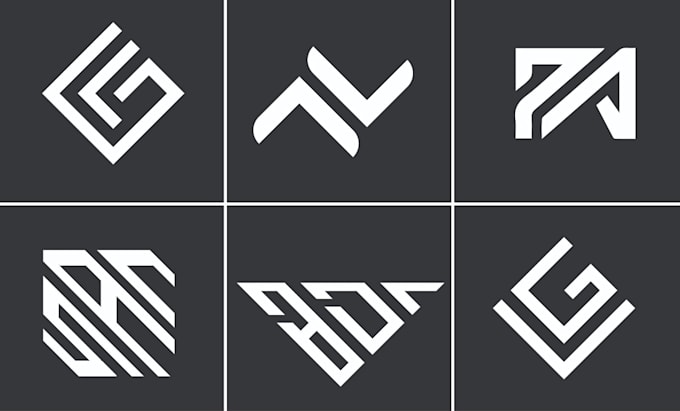 Create a minimalist monogram logo based on your custom initial by ...