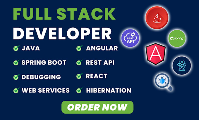 Build java, spring boot, angular, react applications by Ahmadbutt123786 | Fiverr