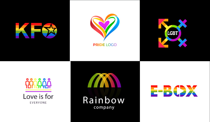 Design, redesign perfect feminine, pride, lgbtq logo in rainbow theme ...