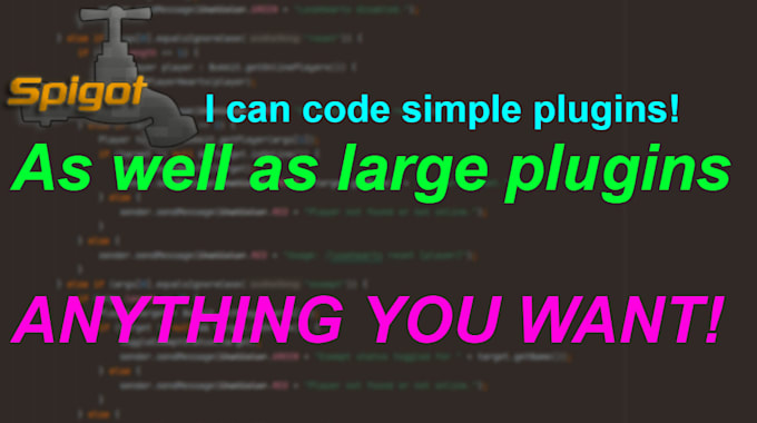 Code any minecraft plugin for you including spigot and paper by Amethystin | Fiverr