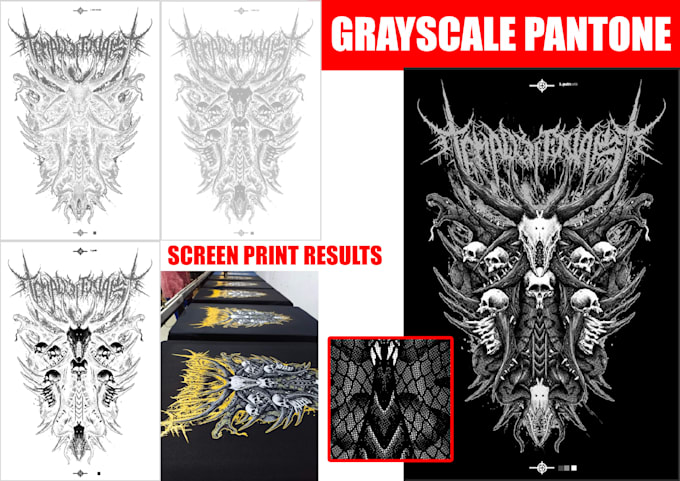 Color separation for screen printing spot and simulation by Obatart ...