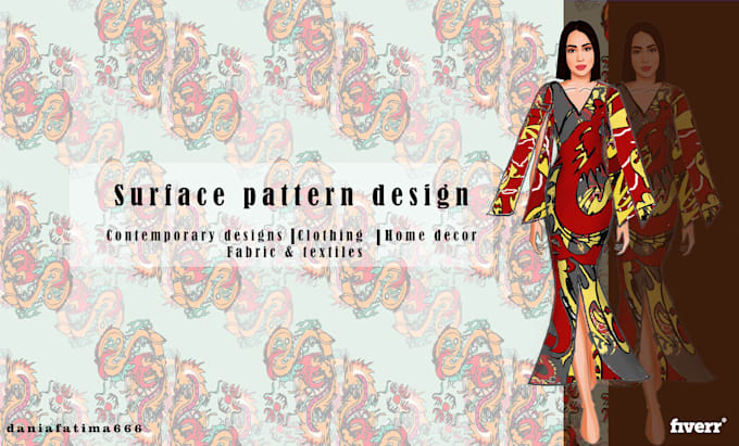 Create seamless surface pattern designs by Daniafatima666 | Fiverr