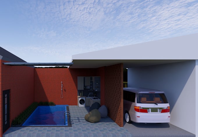 Create 2d to 3d by autocad and sketchup by Distrian | Fiverr