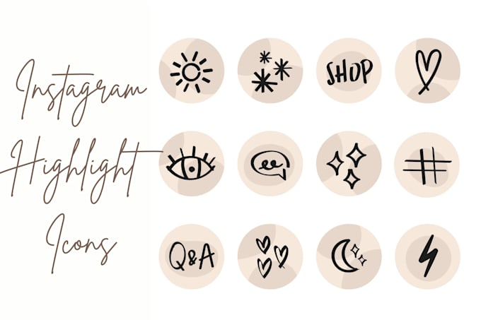 Create custom highlight icons for instagram by Ashrifrihan | Fiverr