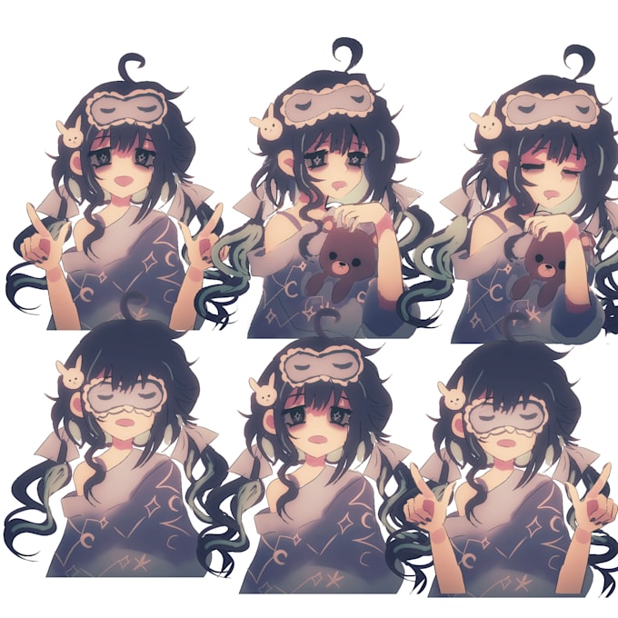 Create concept character design and create sprites for visual novels by ...