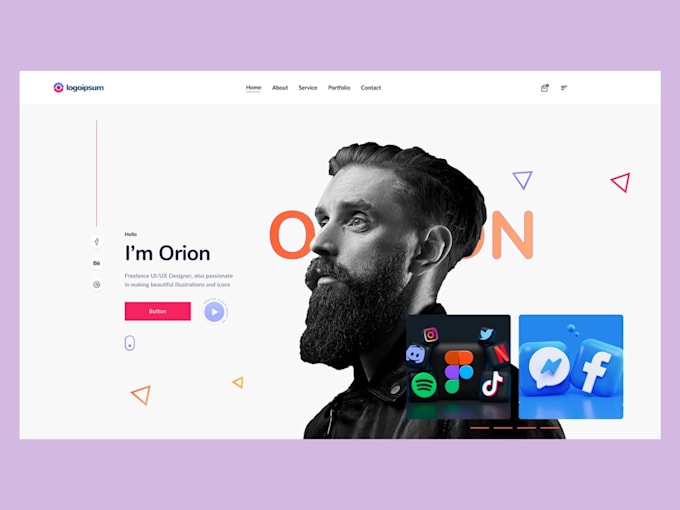 Prepare a visually appealing landing page design by Devgrover_ux | Fiverr
