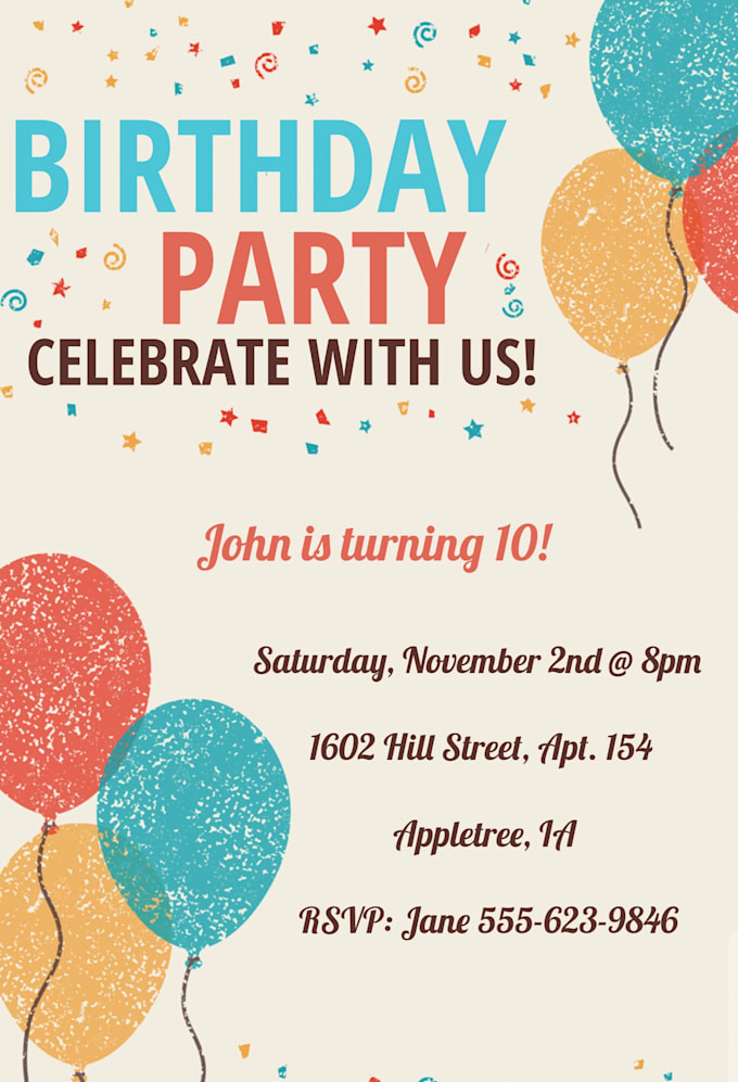 Design invitation and greeting cards and work on ms office file making ...