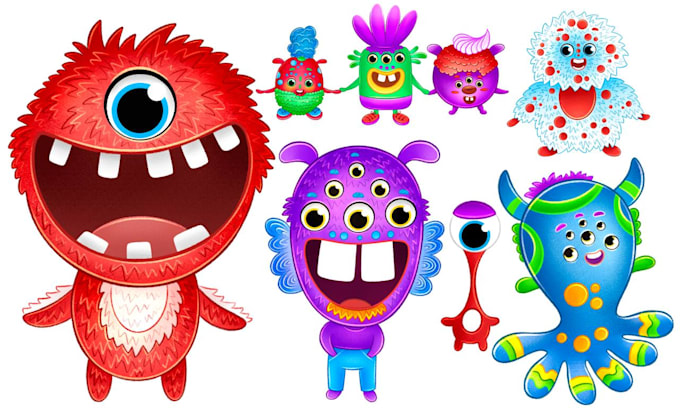 Design cartoon character for a board game, packaging and children book ...