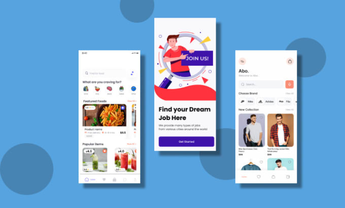 Build mobile apps using flutter and react native by Kairokan | Fiverr