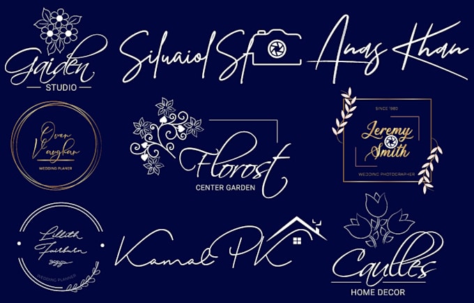 Design handwriting, signature, scripted, cursive, handwritten logo by ...