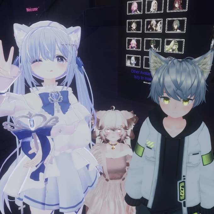 Create a custom vrchat avatar anime 3d furry nsfw vr chat avatar 3d ...