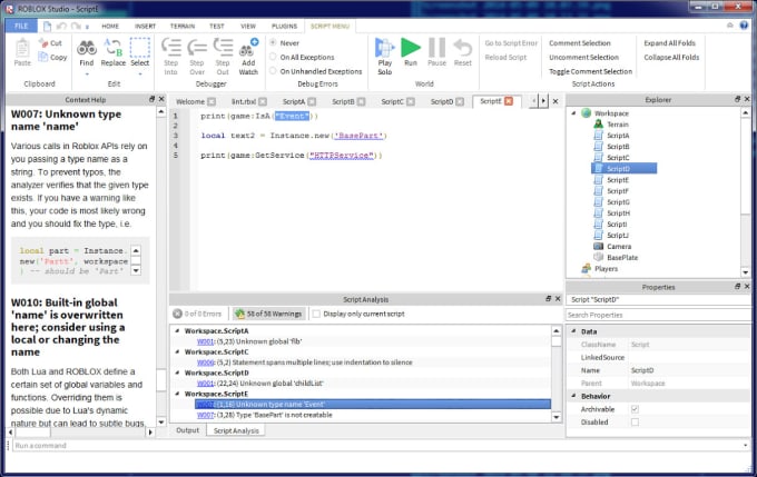 Make a roblox script for your game by Brahmastrashiva | Fiverr