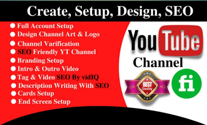 Create, setup and design youtube channel professionally by Anikhossin03 ...