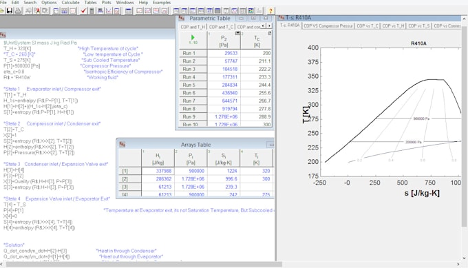 Do Thermodynamic Coding And Calculation Using Ees Software By Engr