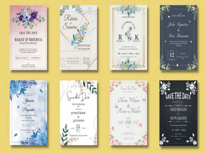 Design the most beautiful wedding invitation by Alrazaqueprinte | Fiverr