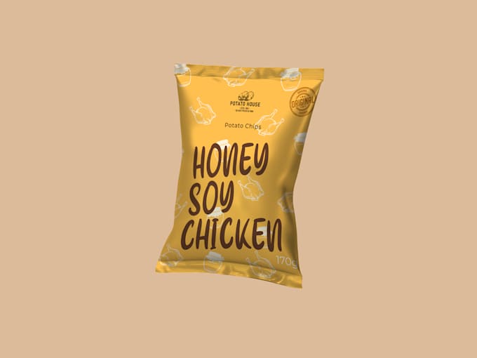 Design creative and unique chips packaging by Haleemasadia98 | Fiverr