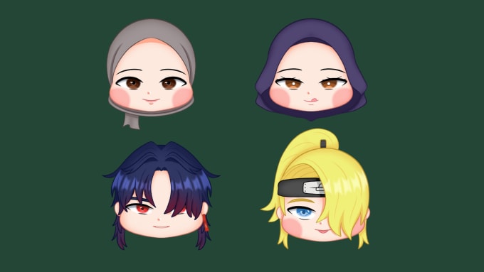 Draw chibi head icon by Ei_jpeg | Fiverr Draw chibi head icon by Ei_jpeg | Fiverr