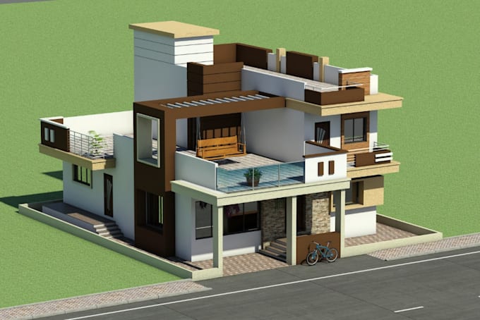 Design amazing 3d house, commercial and residential building by Limon37828240 | Fiverr