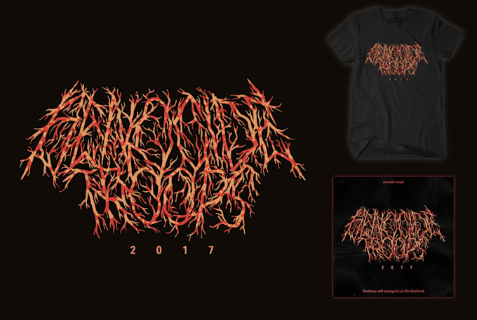 Create a metal font design for your shirt or album cover by Asnod_color ...