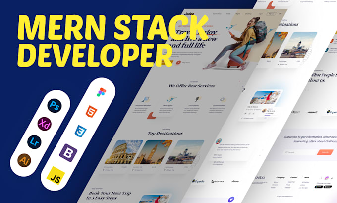 Be your mern stack custom website developer and designer by Wordpress ...