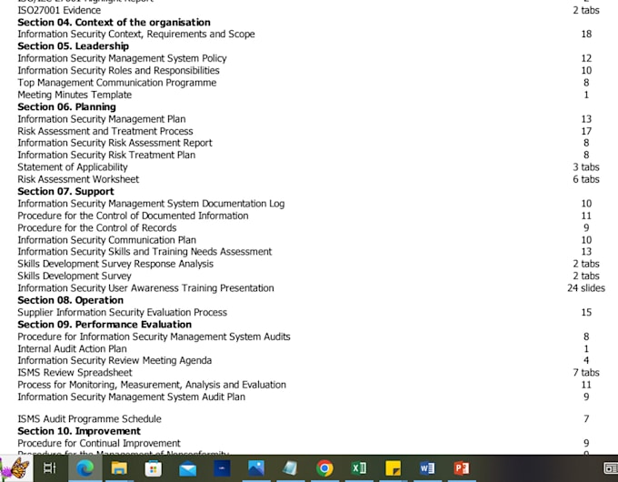 Create iso 27001 documentation and policies for you by Irfanrashid834 ...