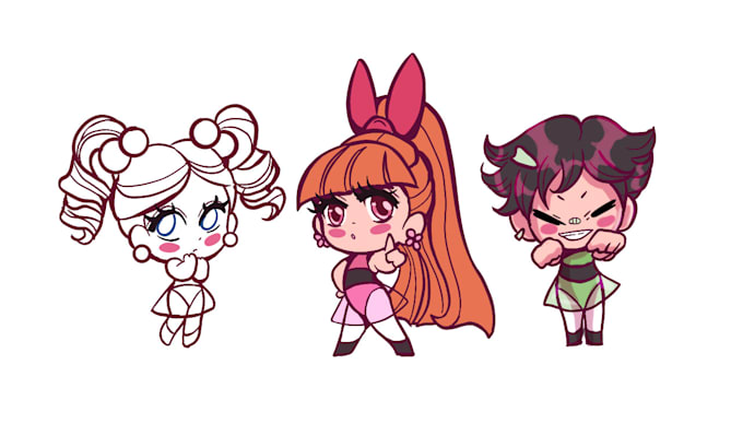 Draw your chibi character by Andresdraw | Fiverr