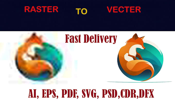 Do vector tracing or convert to vector quickly by Zeenatzia89 | Fiverr