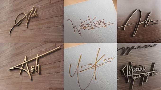 Design handwriting, scripted, signature, cursive, handwritten logo by ...