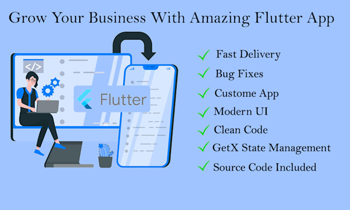 Develop flutter application for your app devlopment by Aditya_gangani | Fiverr