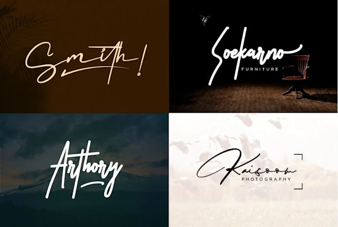 Design scripted, handwritten, cursive, handwriting logo by Spencer ...