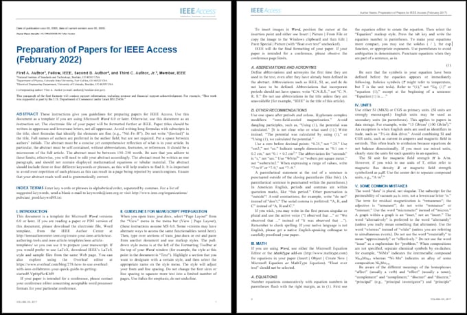 Format your journal and conference paper as per template in word or ...
