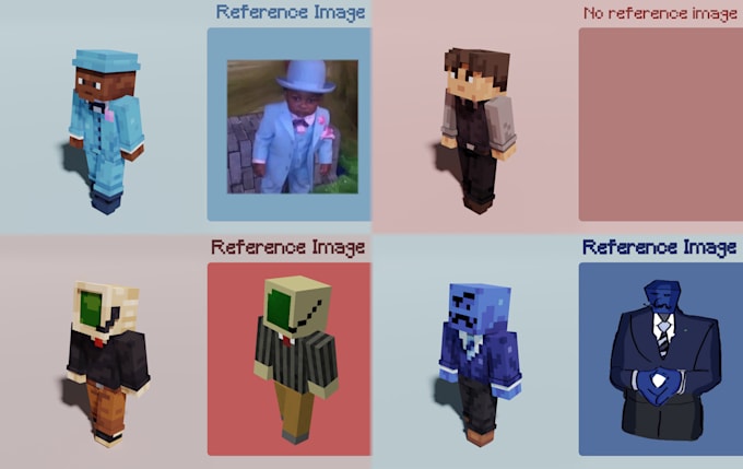 Make unique minecraft skins for you by Chillosophia | Fiverr