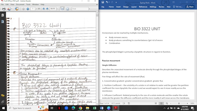 Accurately and manually type from scanned pdf and handwritten notes by ...