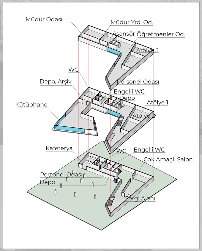 Do basic architectural diagrams, exploded diagrams and more by Ismail ...