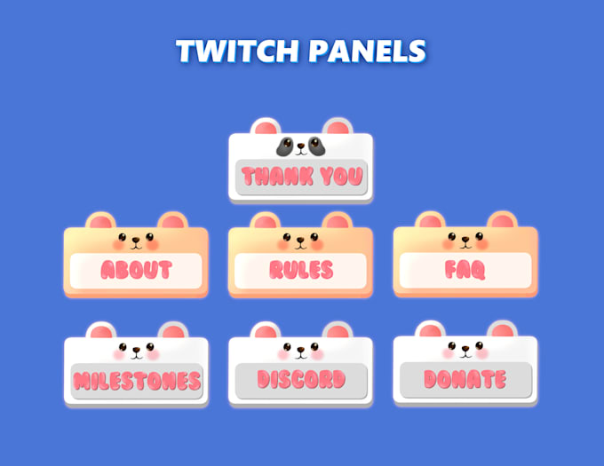 Design your panels for streams or discord by Ghoulseoul | Fiverr