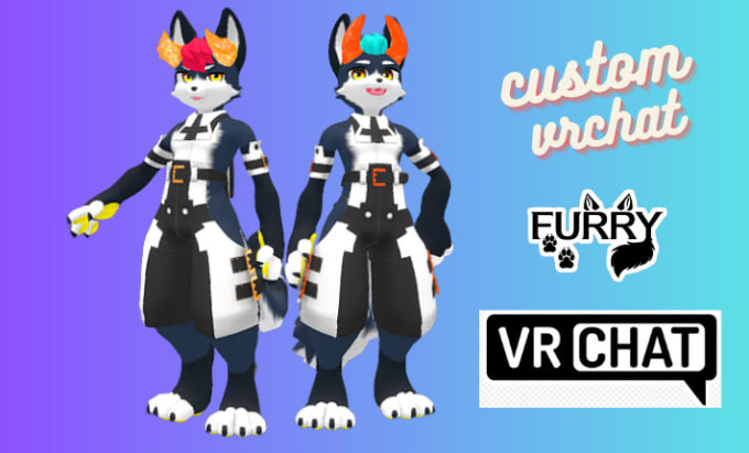 Create Custom Vrchat Avatar Furry Nsfw Vr Fursona Nsfw Vtuber 3d Model