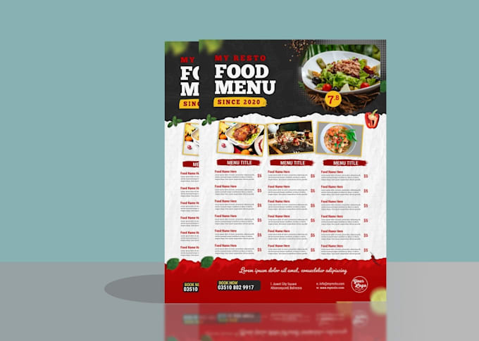 Design food menu, restaurant menu board and food flyer by Thomaspaul22 ...