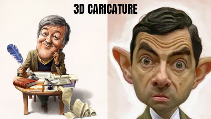 Model 3d cartoon character sculpting,3d character rigging,3d caricature ...