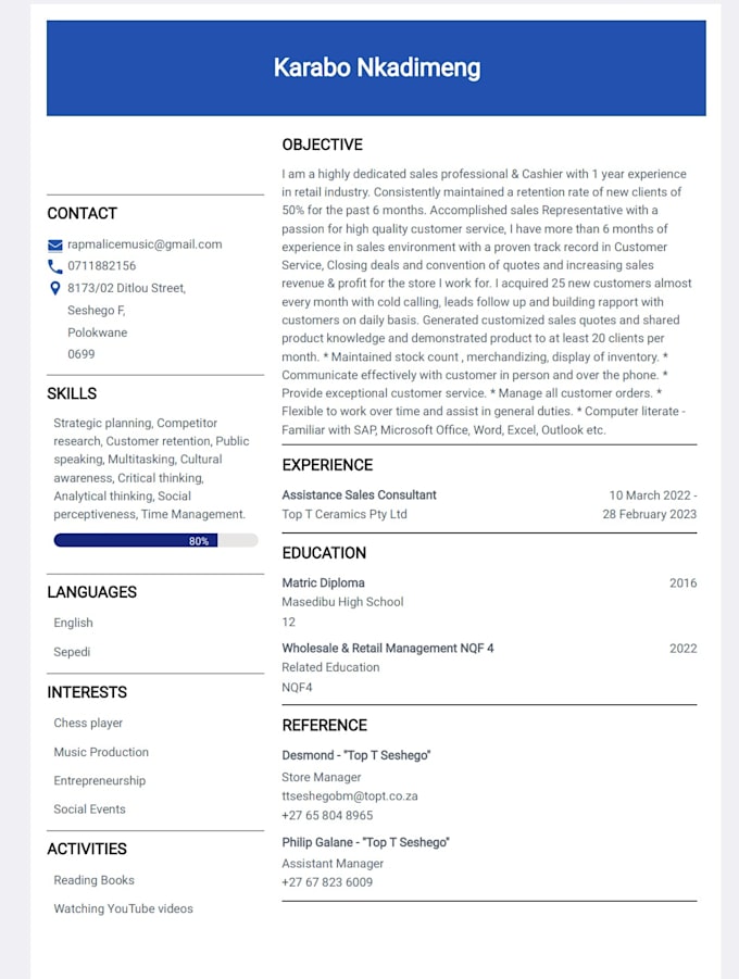 Create a compelling resume tailored specifically for you in 24 hours by ...