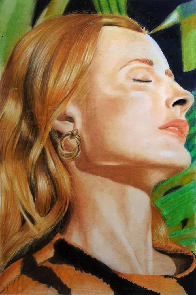 Draw portrait by color pencil by Basem_nady | Fiverr