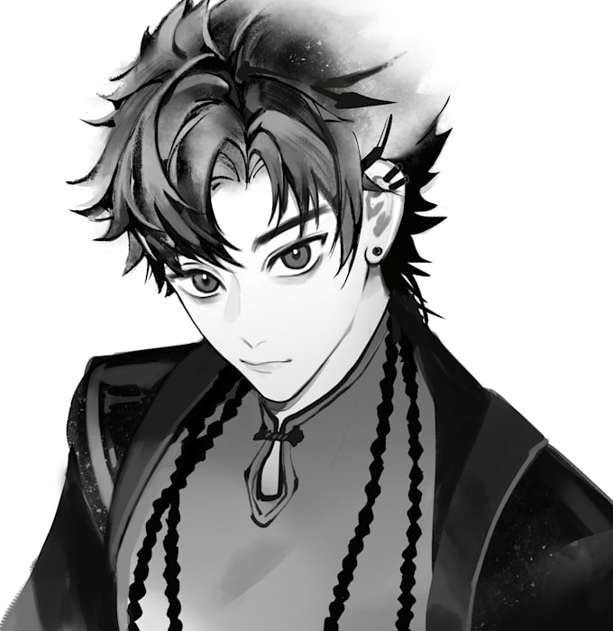 Draw ink anime illustration by Tatamio | Fiverr