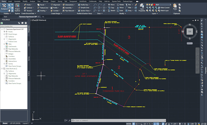 Draw a detailed topographic map with autodesk civil 3d by Wechiedan ...