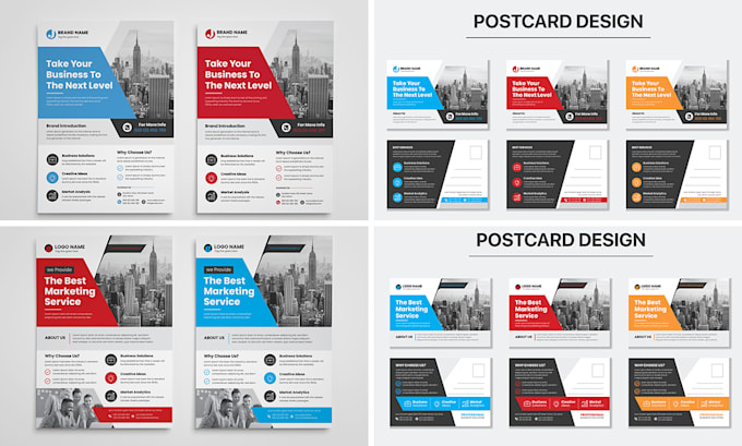 Do one pager direct mail postcard design mailer rack card dl flyer door ...