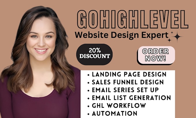 Build gohighlevel website, gohighlevel sales funnel, ghl landing page ...