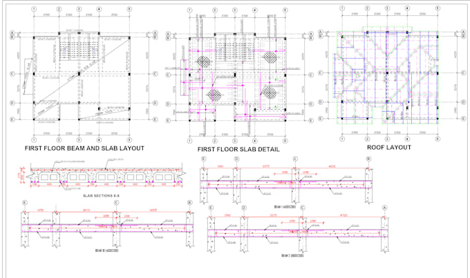 Do autocad 2d drawings and bar bending schedule by Vincentooko | Fiverr