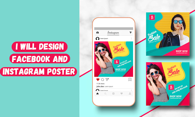 Design a facebook or instagram cover and posts by Syedshahrukhh | Fiverr