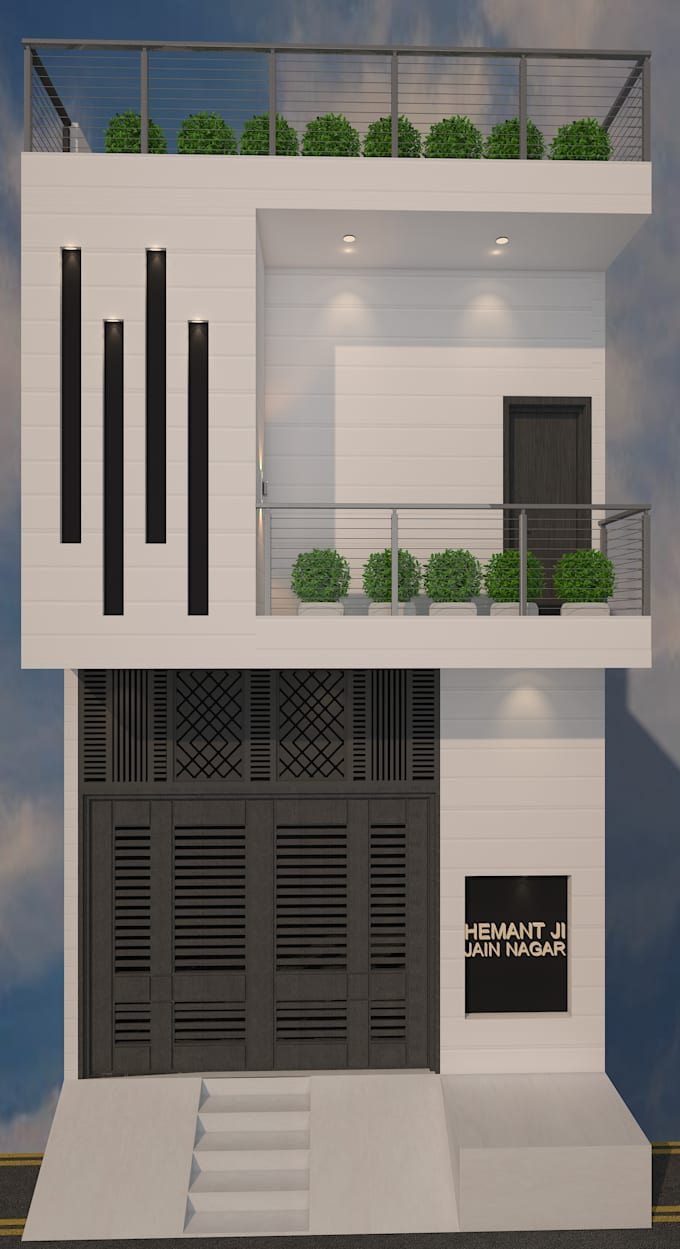 Create 3d visuals of your project exterior view by Swati_2212 | Fiverr