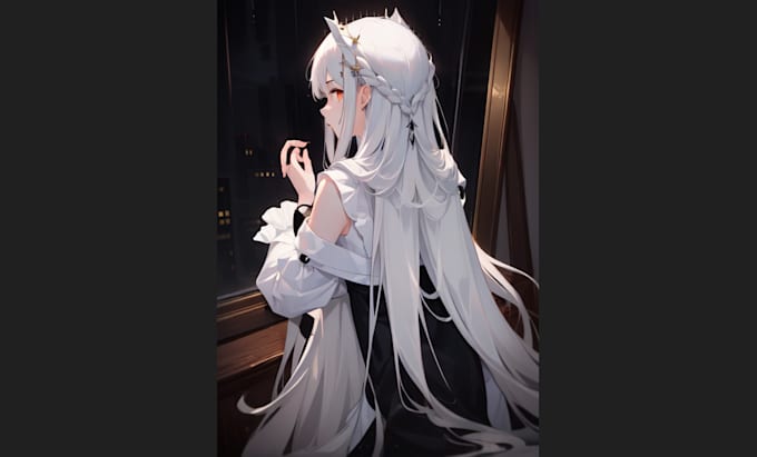 High quality anime character digital art with advanced ai by Skulltro ...