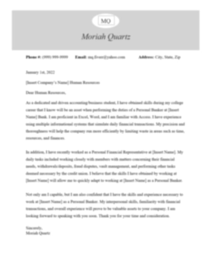 Help you write and revise your cover letter by Moriah_quartz | Fiverr