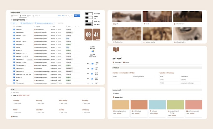 Create a customizable, aesthetic, functional notion template by Cadyjp | Fiverr